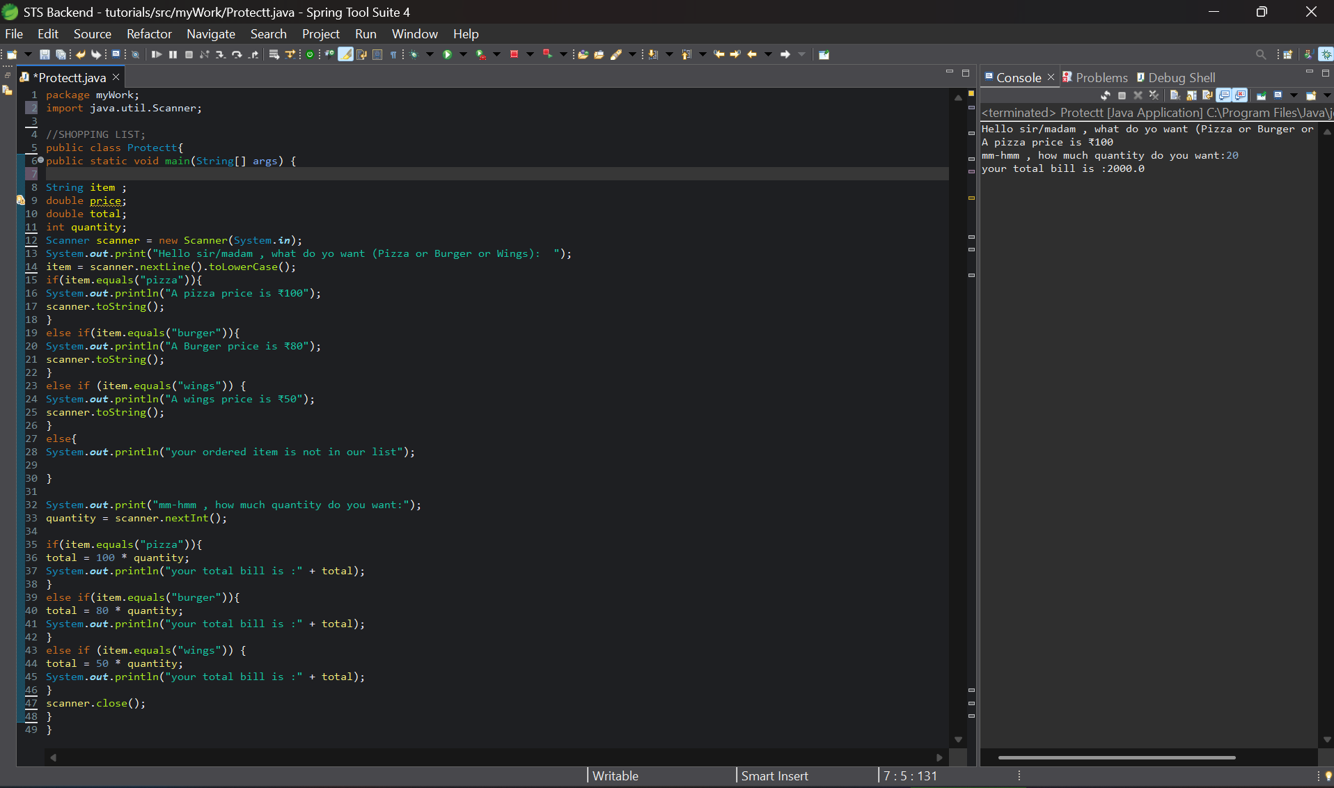 Shopping Counter - Sai Vinay K
